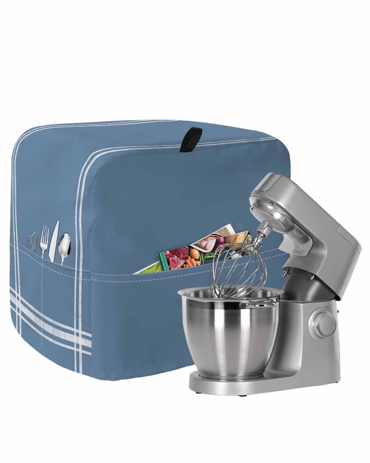 Pure Royalblue Stand Mixer Dust Cover with Storage Pocket & Handles ...