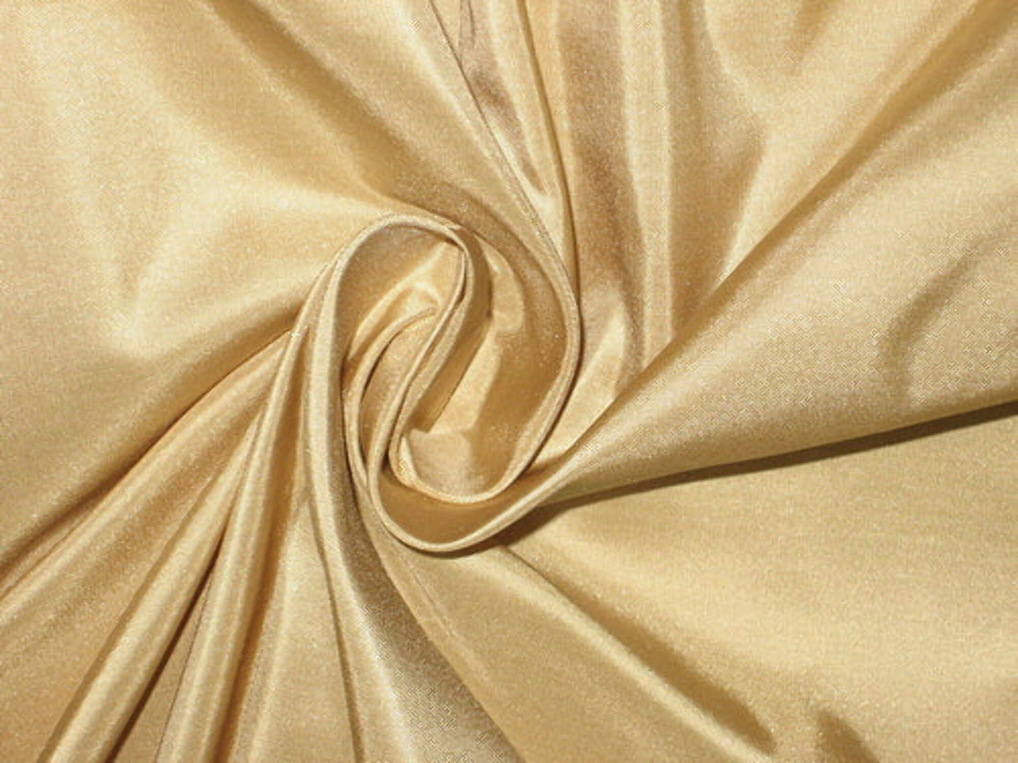 Pure SILK TAFFETA FABRIC Light Gold color 54" wide TAF13 - Walmart.com
