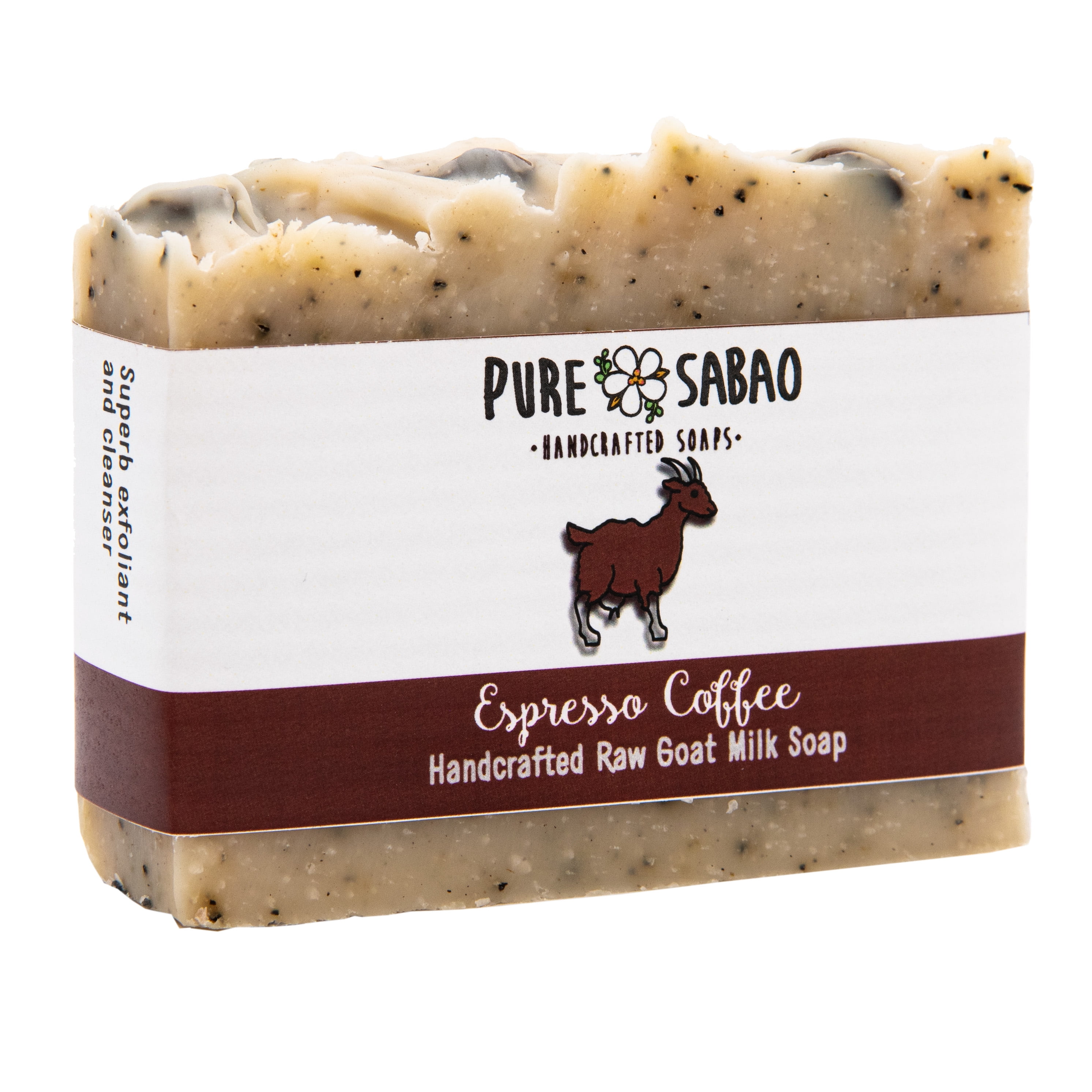 Pure Sabao Espresso Coffee Goat Milk Soap, Exfoliating, Moisturizing ...