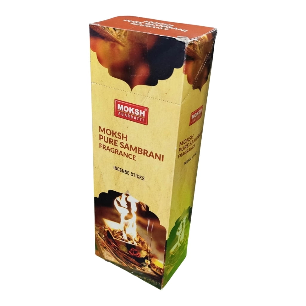 Pure Sambrani Box of 6 tube Incense sticks Moksh - Walmart.com