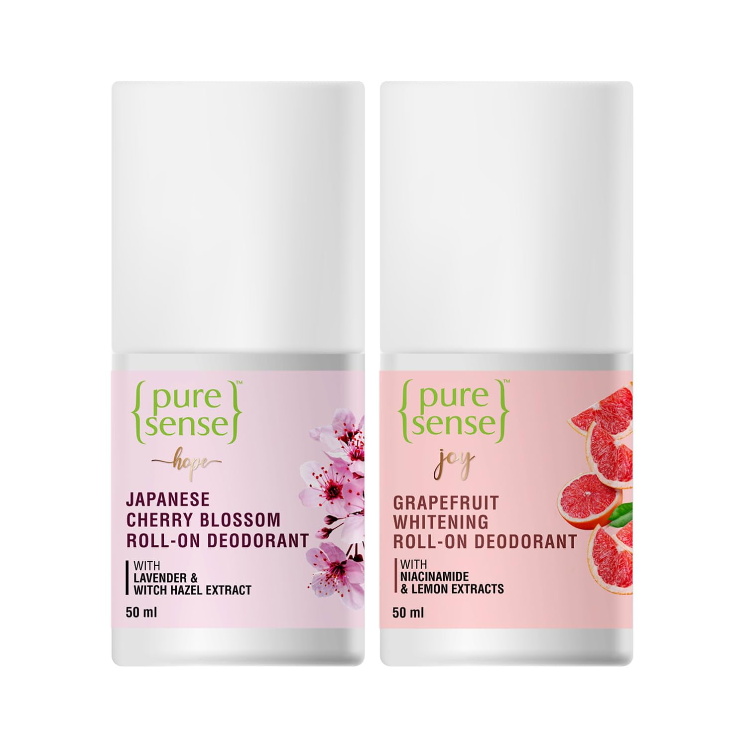Pure Sense Joy Grapefruit With Niacinamide + Hope Japanese Cherry ...