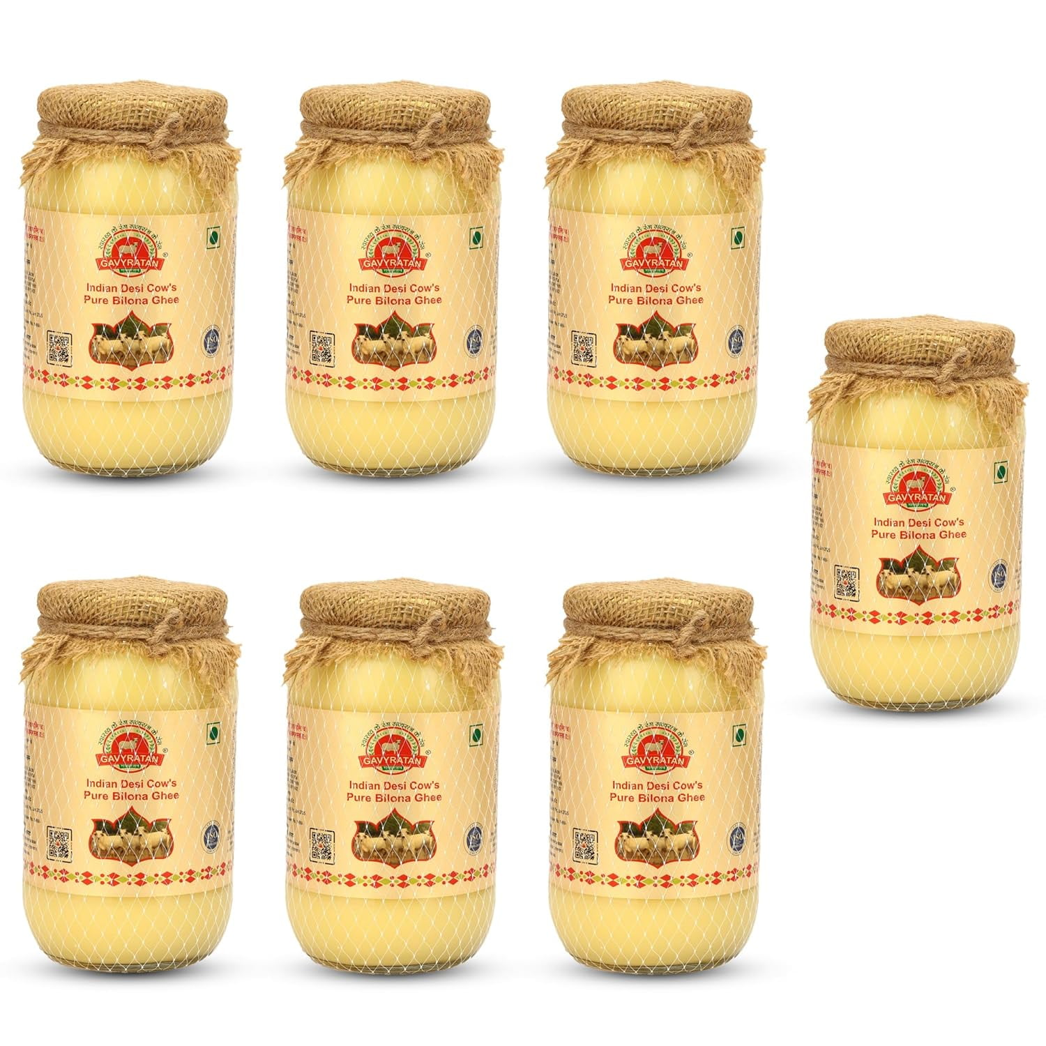 Pure Shudh Indian Desi Cow Bilona Ghee By Gavyratan | Made Using ...