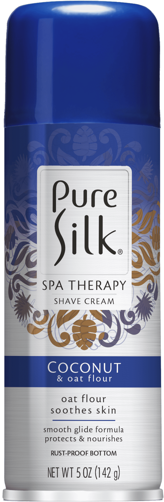 Pure Silk Coconut & Oat Flour Spa Therapy Shave Cream for Women, 5 ...