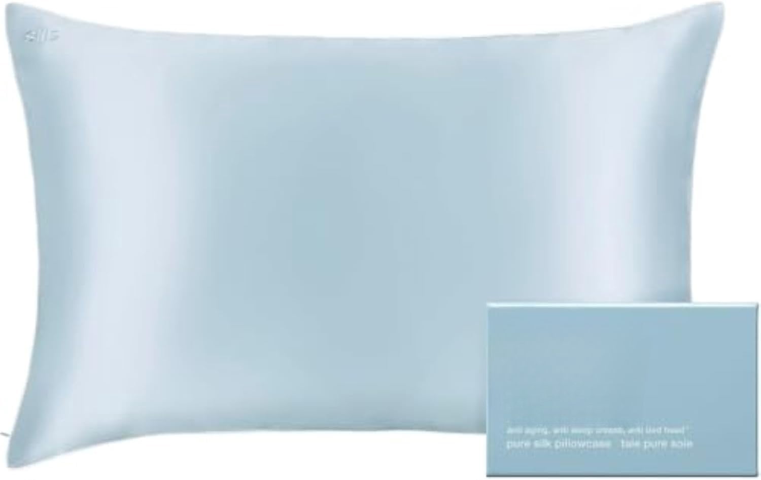 The Pure Silk Pillow Case - Pure 22 Momme Mulberry Silk - Size Standard ...