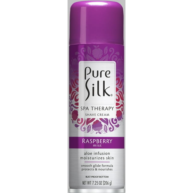 Pure Silk Raspberry Mist Spa Therapy Shave Cream for Women, 7.25 ounces ...