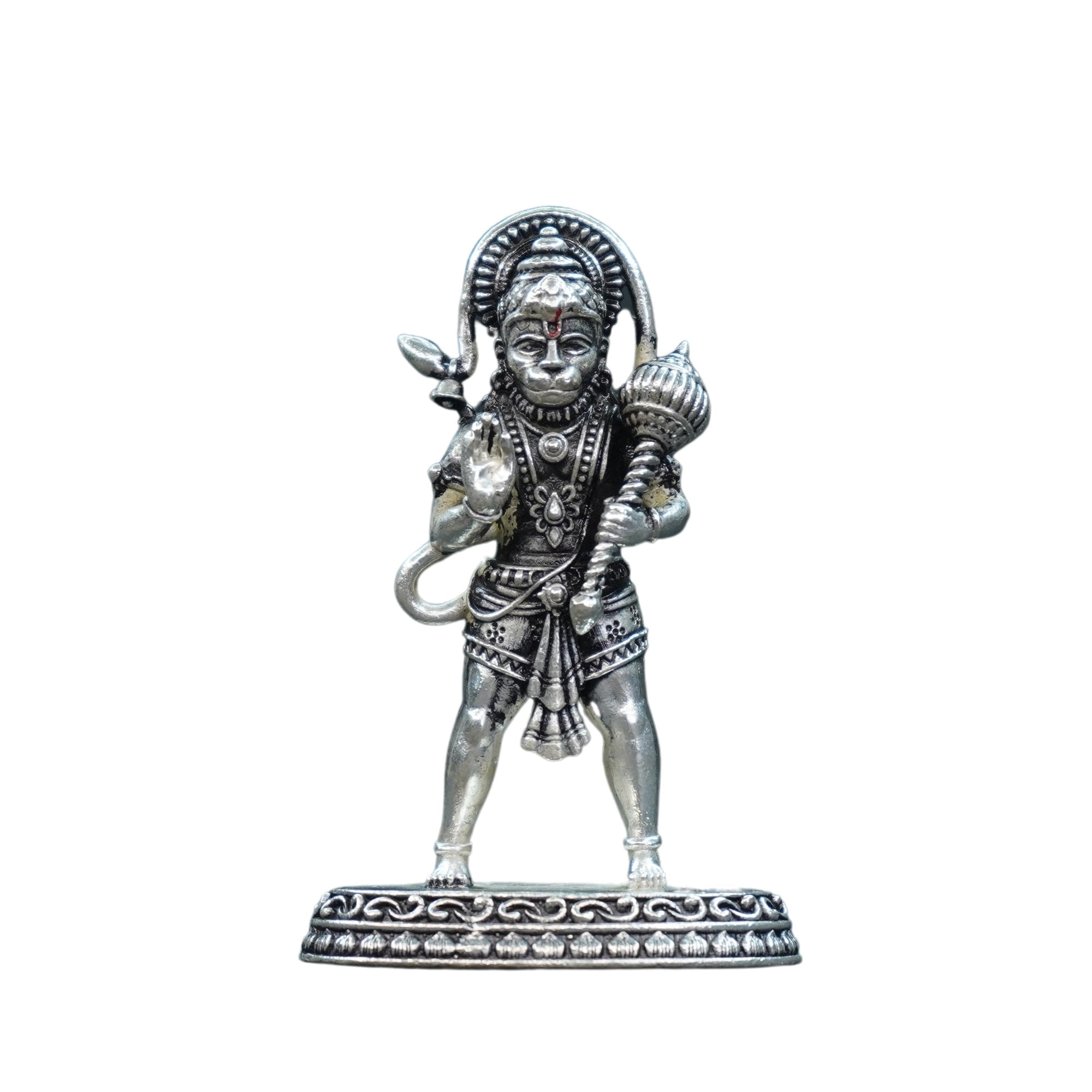 Pure Silver Antique Hanuman Idol Standing Big 26.71G - Walmart.com