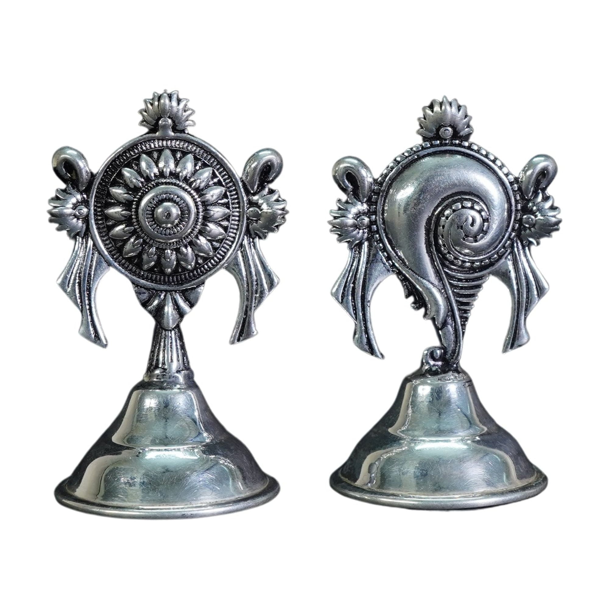 Pure Silver Antique Shanku Chakram Big 62.33G - Walmart.com