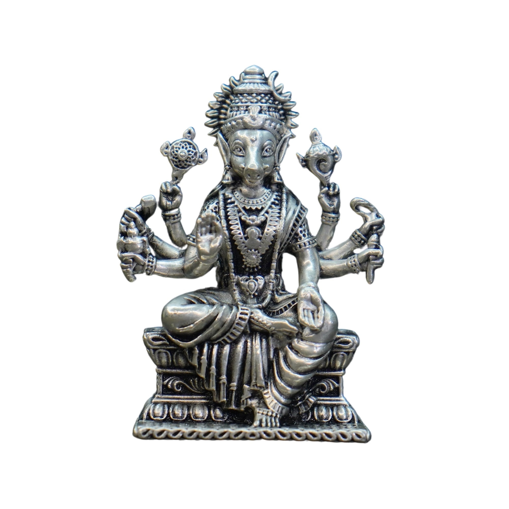 Pure Silver Antique Varahi Devi Sitting 149.97G - Walmart.com