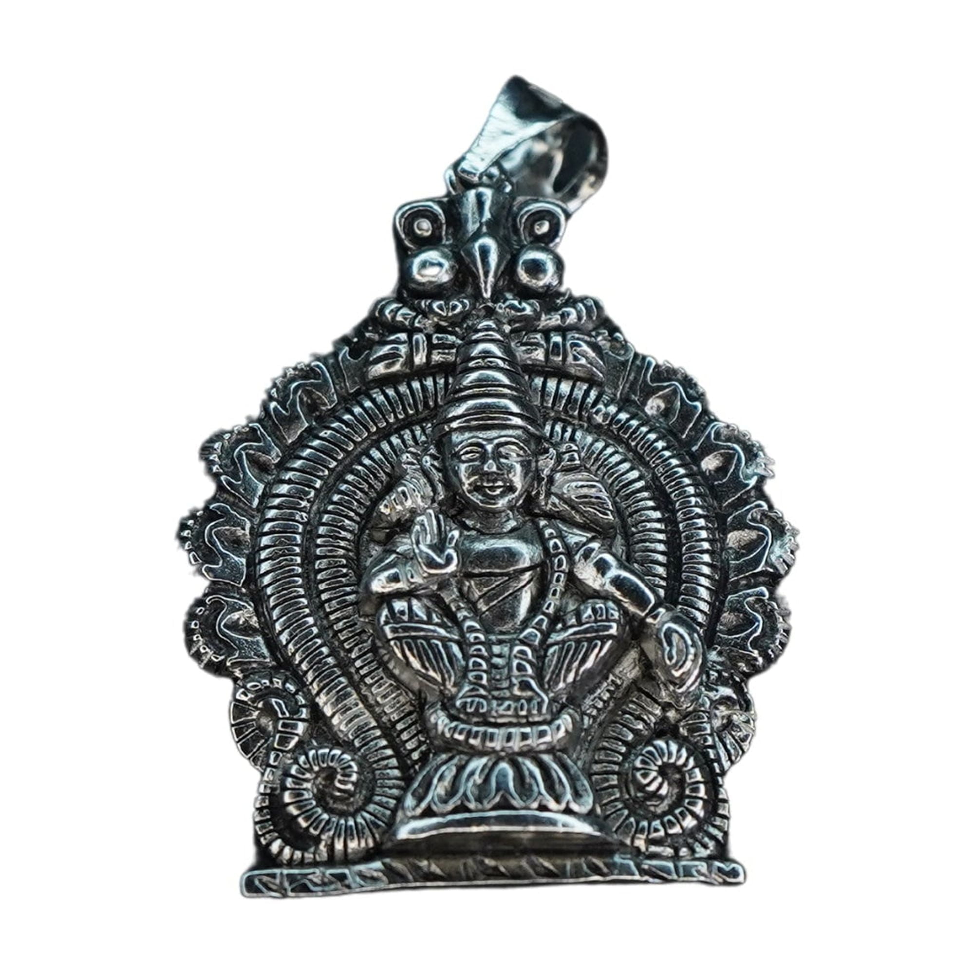 Pure Silver Ayyappa Pendent With Frame 15.67G - Walmart.com