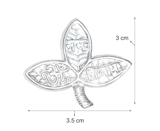 Lord Shiva Worship Items OSG 925 Pure Silver Belpatra Leaves For Puja ...