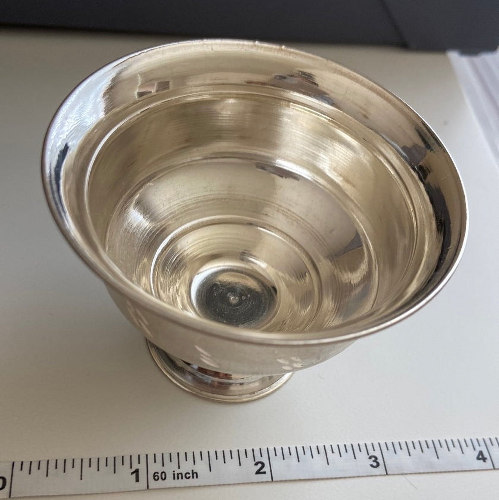 Pure Silver Bowl With Base 25g, Silver Bowl For Puja, Silver Vessel ...