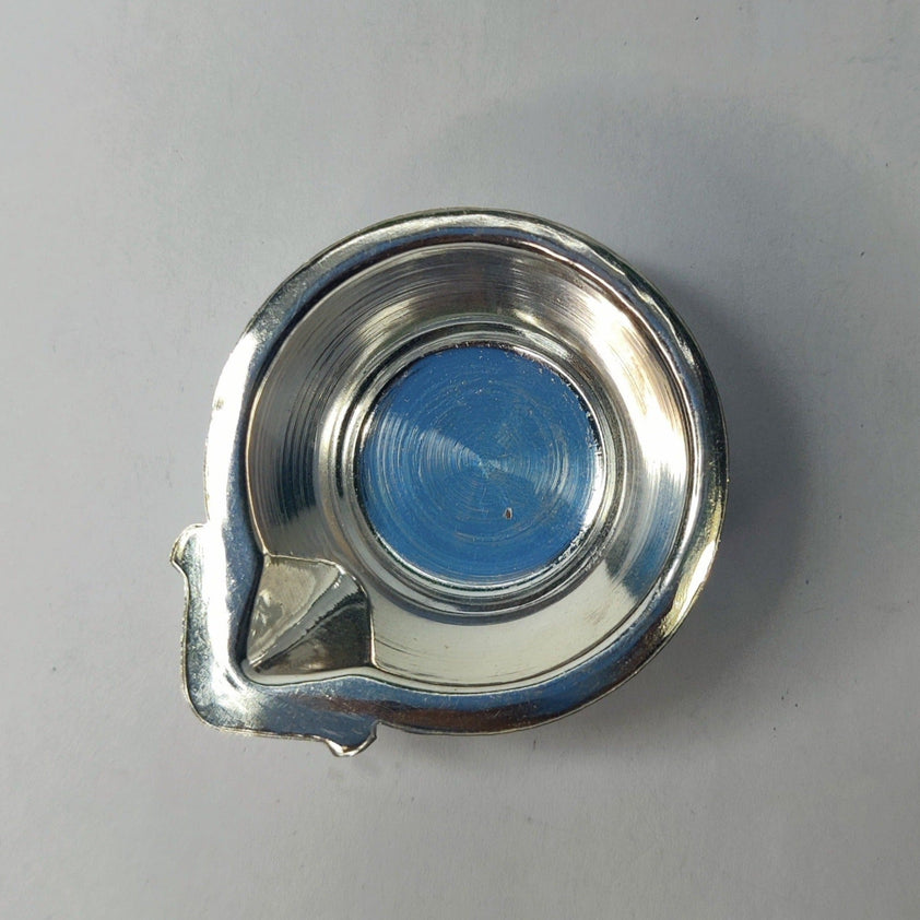 Pure Silver Deepam 7g (Pack of 2), Diya Temple Pooja, Dia for Temple ...