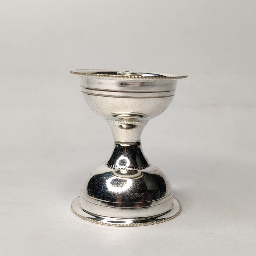 Pure Silver Deepam Diyas Pair 40g, Diya Temple Pooja, Deepam for Temple ...