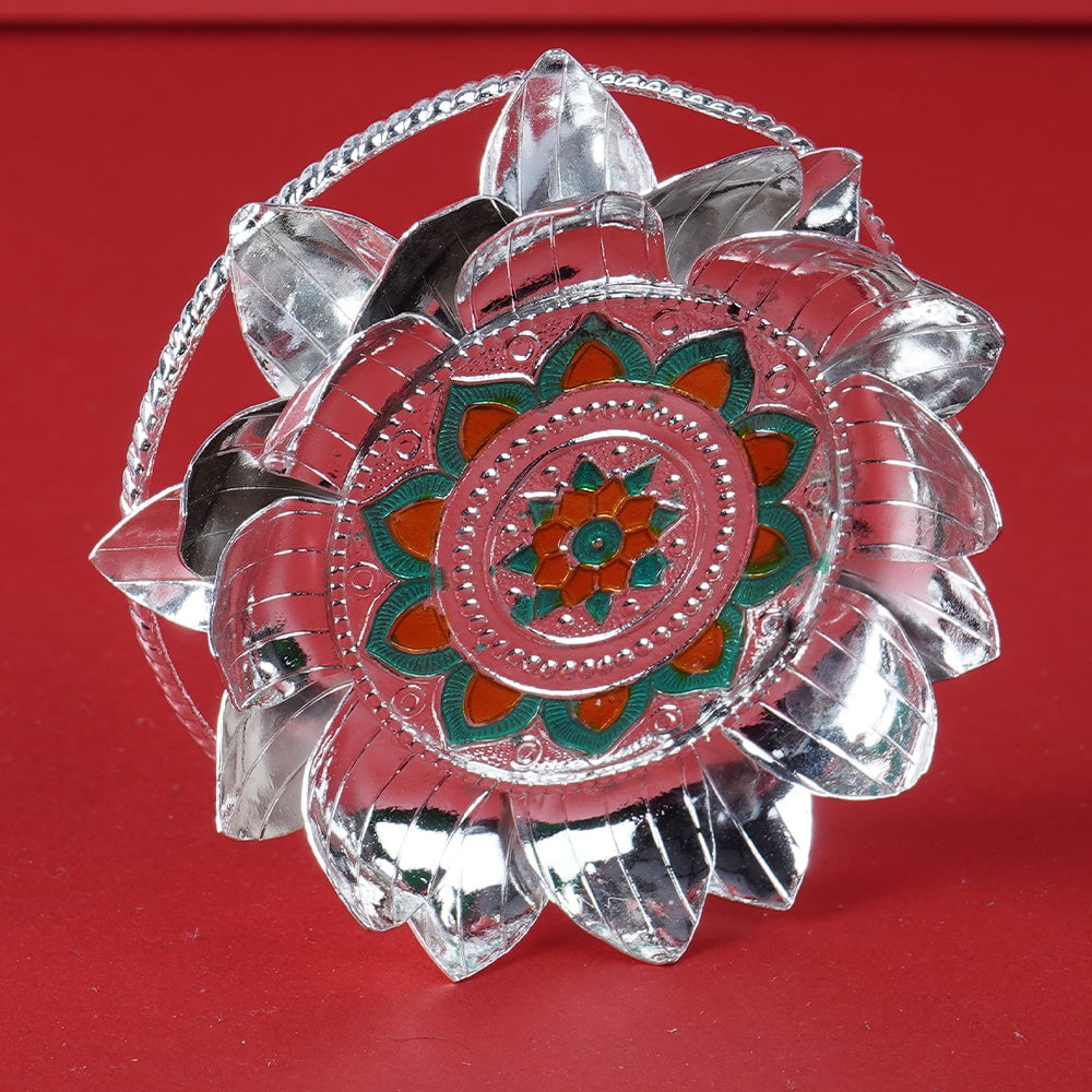 Pure Silver Designer Lotus Stand Silver Plated 59g - Walmart.com