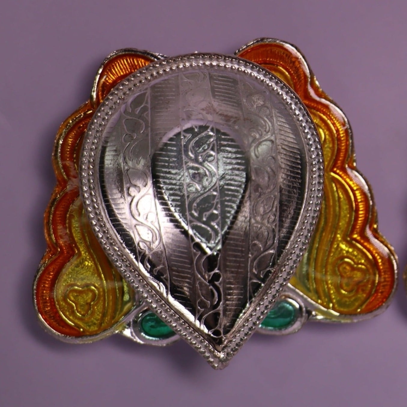 Pure Silver Gold Butterfly Fancy Diya 15g, Diya Temple Pooja, Deepam ...