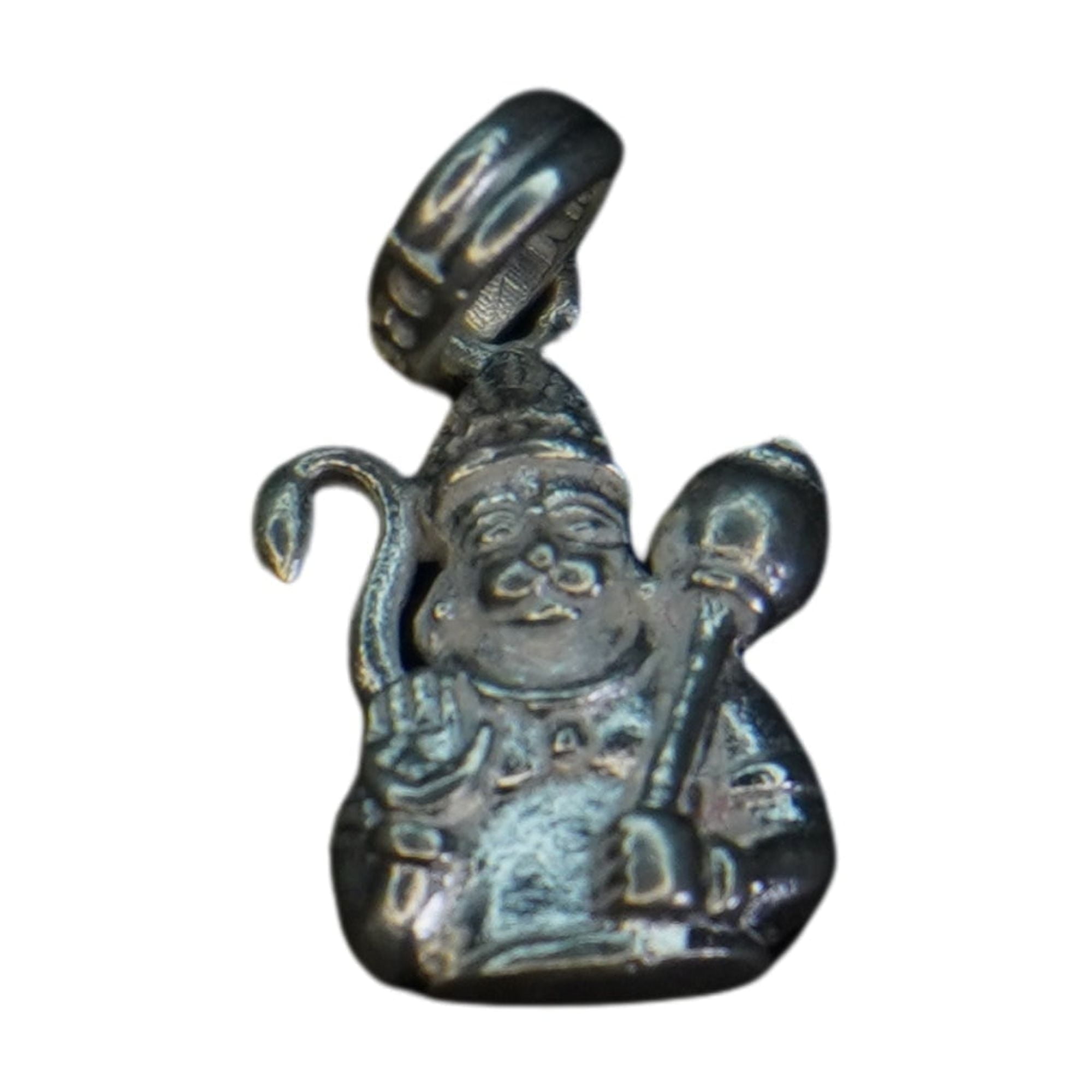 Pure Silver Hanuman Face With Gadha 2.49G, Hanuman Locket, Silver ...