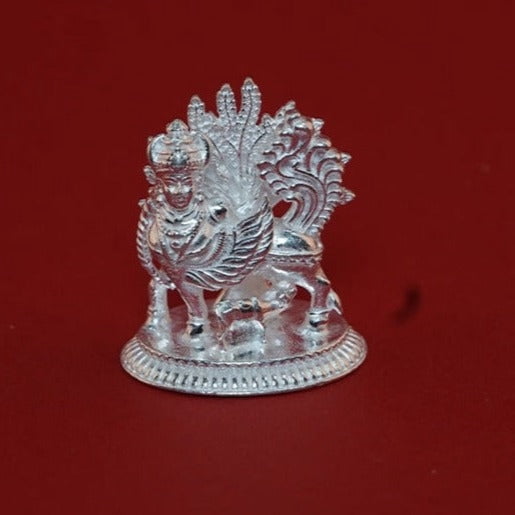 Pure Silver Kamadenu Idol 16g, Silver Cow and Claf Idol, Return Gifts ...