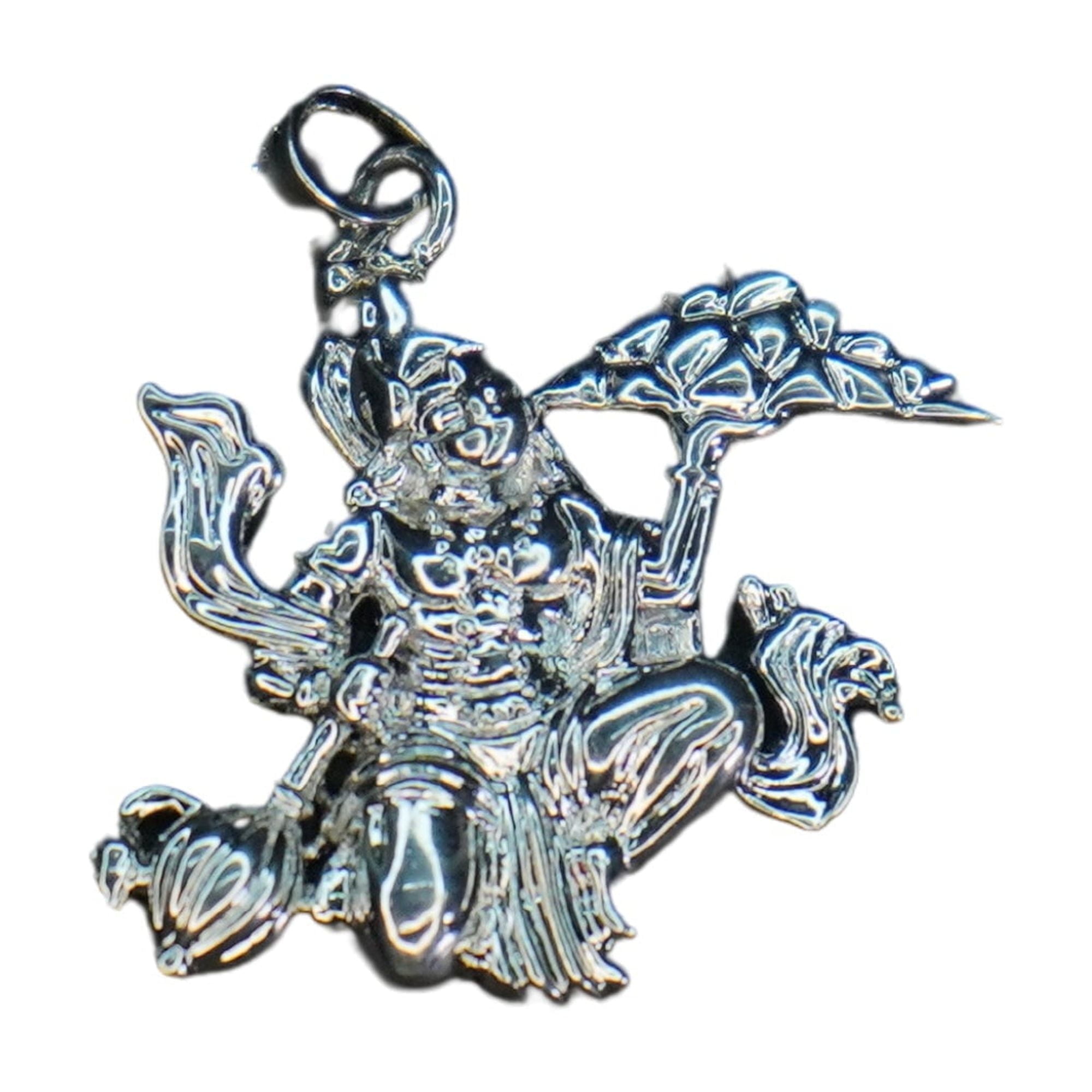 Pure Silver Pahad Hanuman Antique 2.64G, Hanuman Locket, Silver Hanuman ...