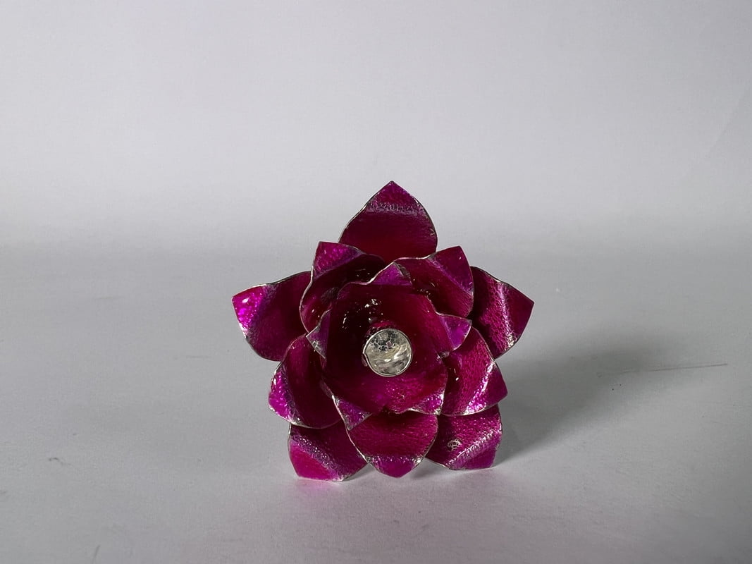 Pure Silver Pink Roses, Pure Silver Gift Items, Silver Pooja Items For ...