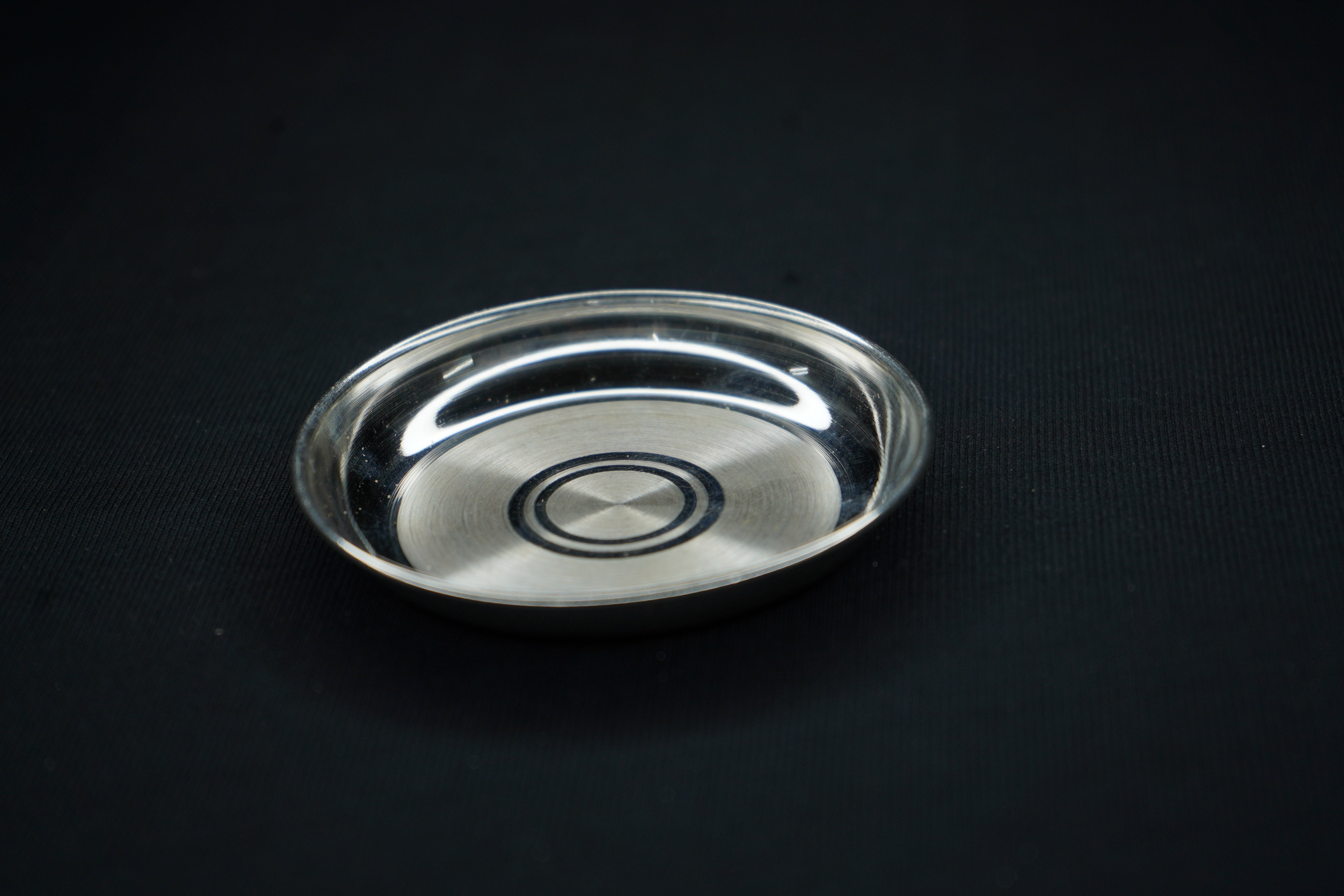 Pure Silver Plate 17g, Handmade Solid Silver Plate, Idols Puja Prasadam ...