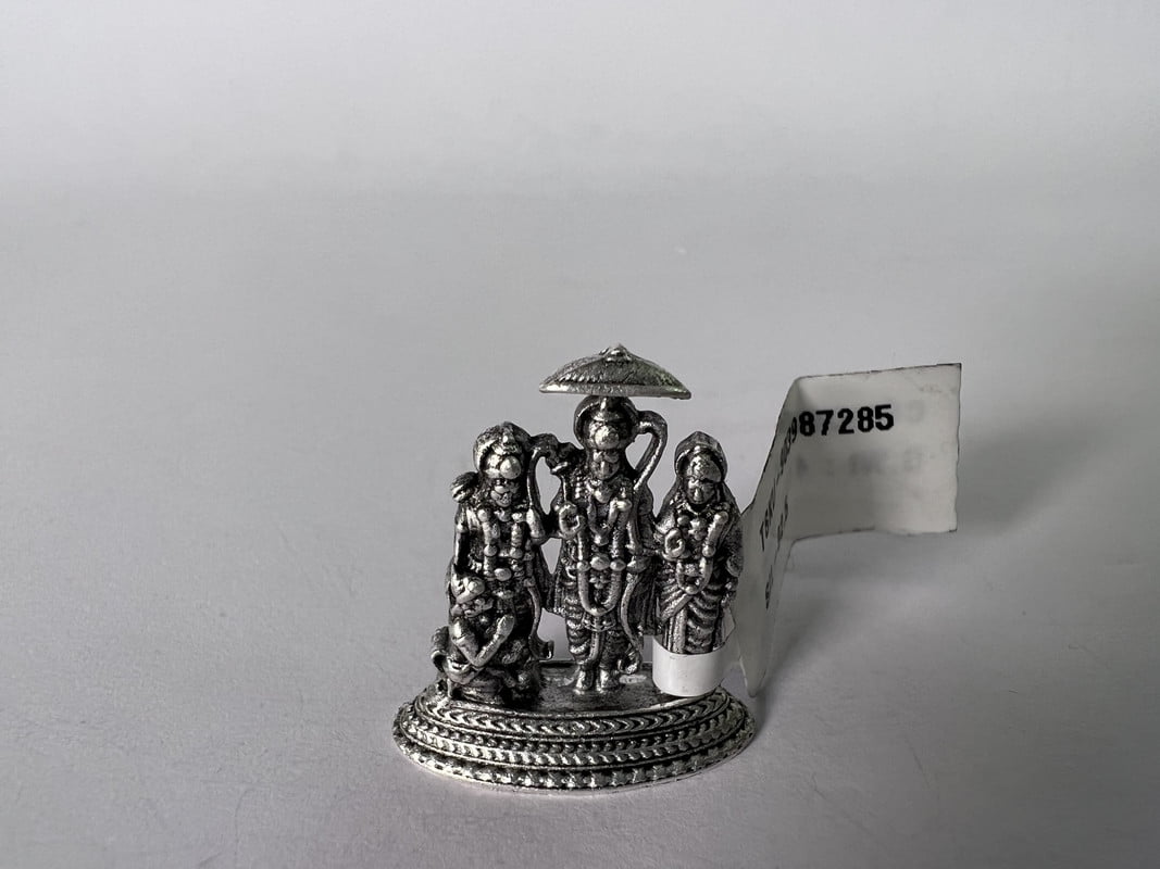 Pure Silver Ramparivar Antique, Ram Darbar Statue, Pure silver Rama ...