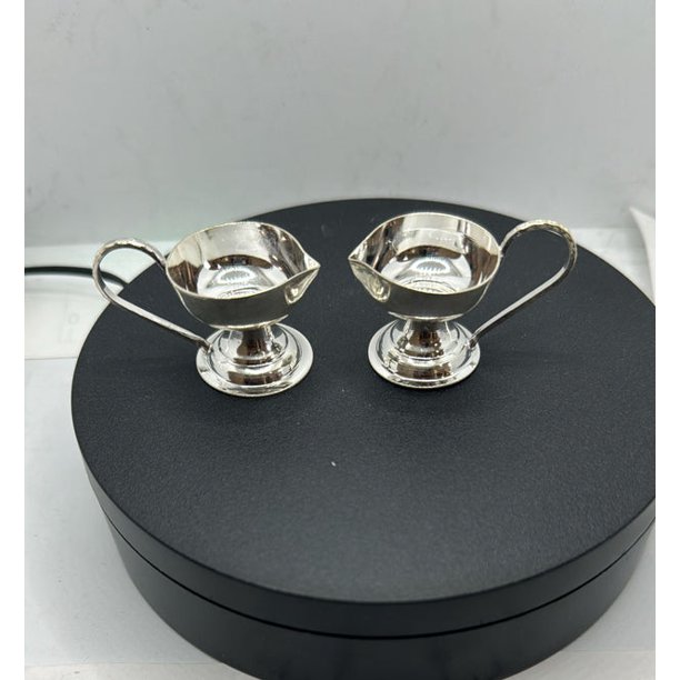 Pure Silver Round Diyas Pair, Diya Temple Pooja, Dia for Temple, Deepak ...