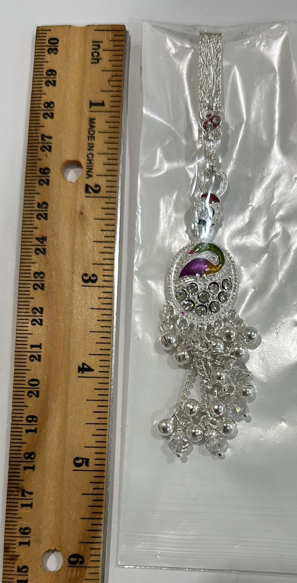 Pure Silver Saree Waist Challa Juda Key Chain 17g - Walmart.com