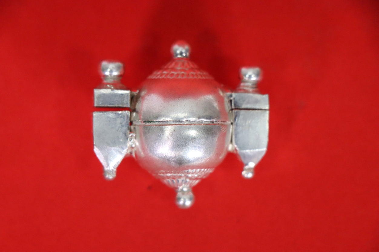 Pure Silver Shiva lingam box 10.9g, Pure Silver Stylish Vintage Antique ...