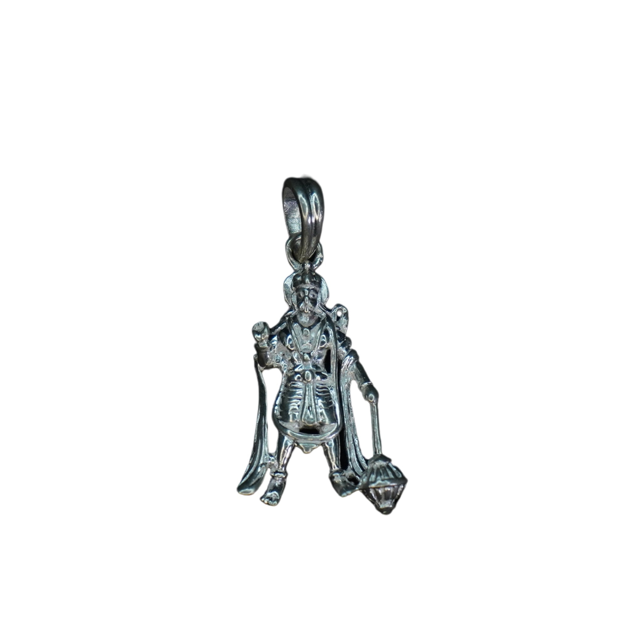 Pure Silver Standing Hanuman With Gadha Big 3.22G - Walmart.com