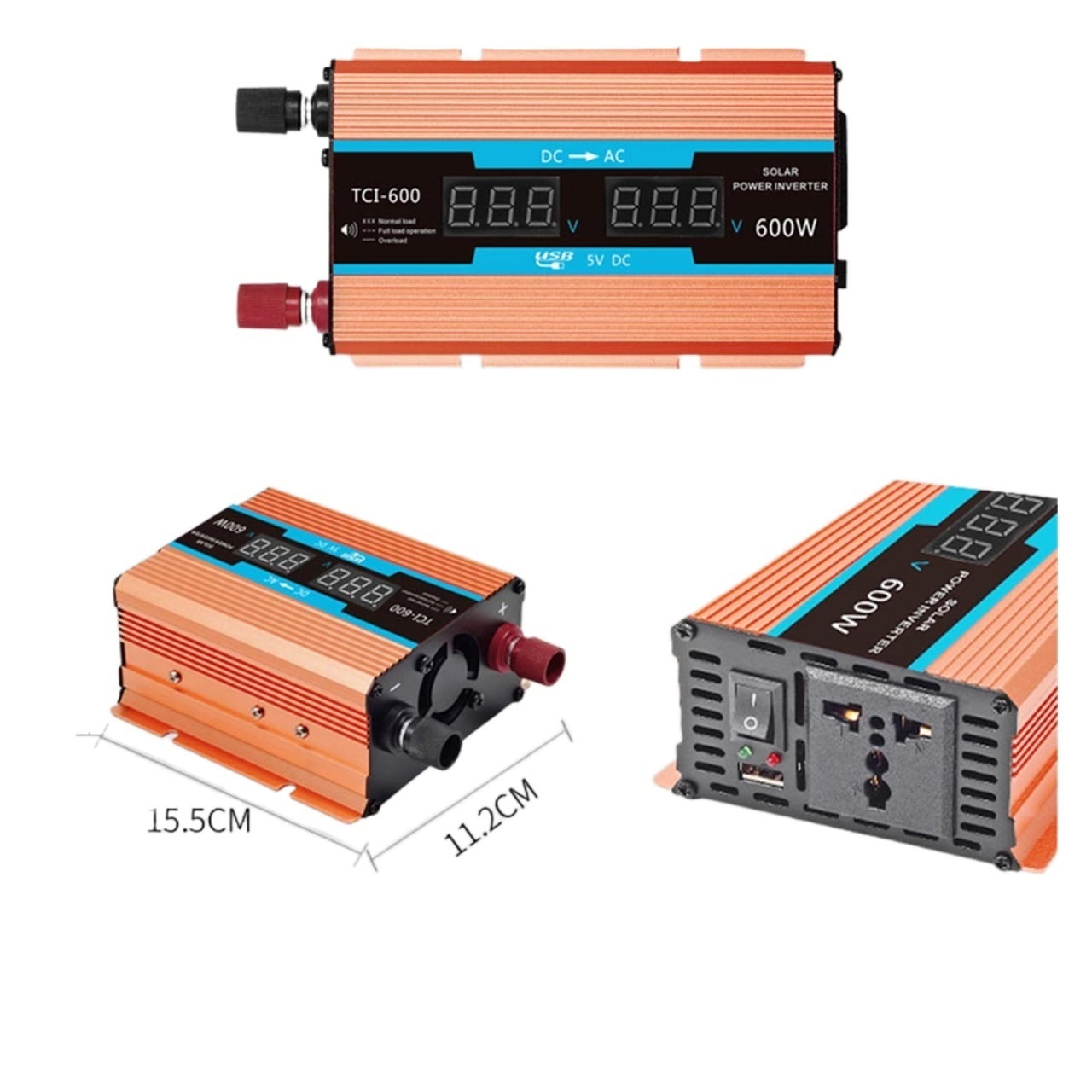 Pure Sine Home Power Inverter 600W 1200W 1600W 2200W 2600W 12V 220 ...