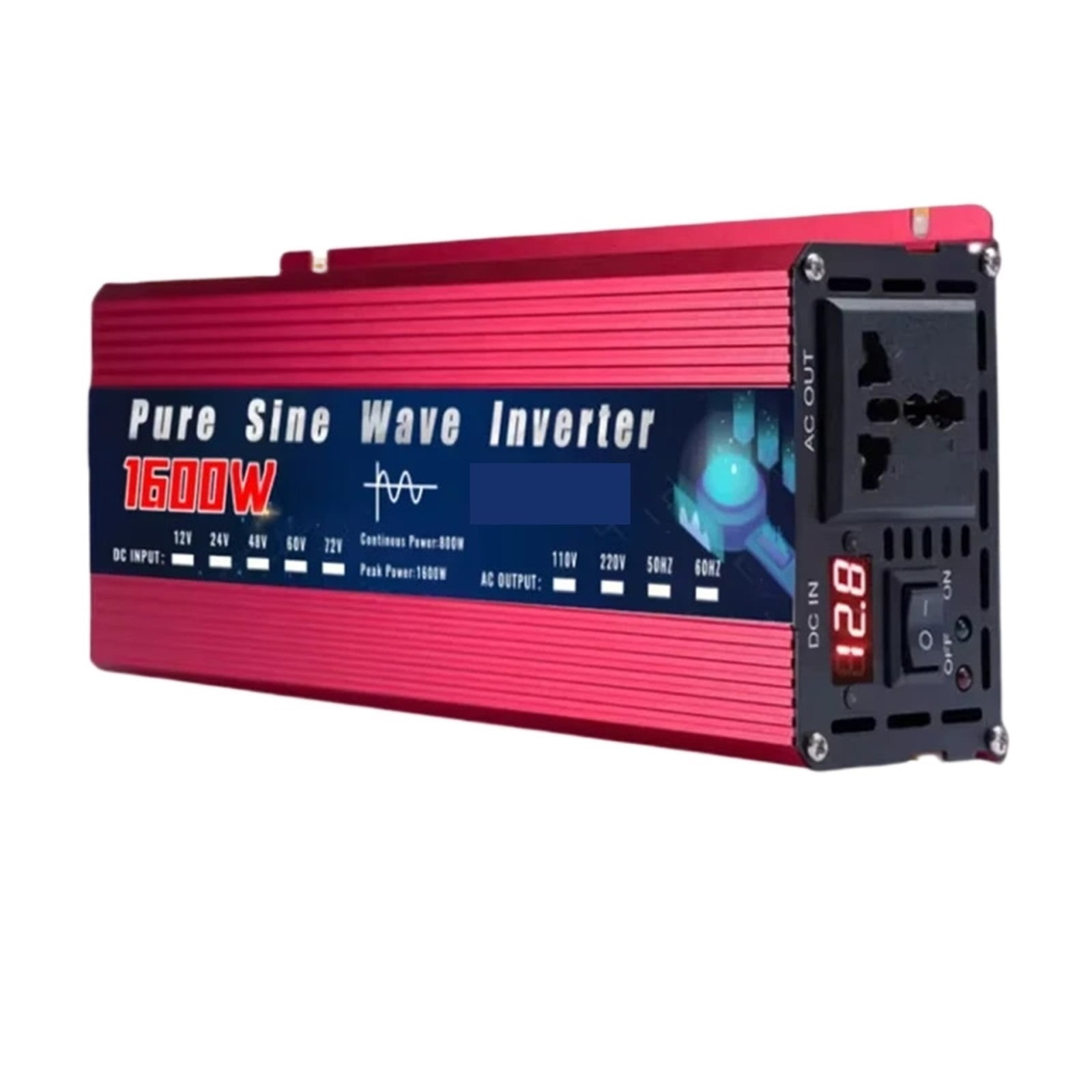 Pure Sine Wave Inverter 1000W/1600W/3000W DC 12v To AC 220 Power Supply ...