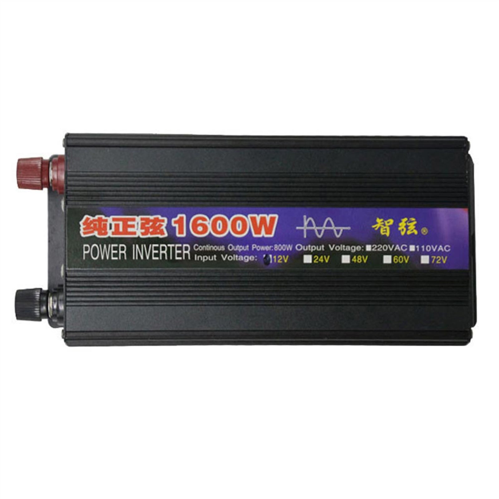 Pure Sine Wave Inverter 1000W 2000W 2600W Power DC 12V 24V To AC 110 ...