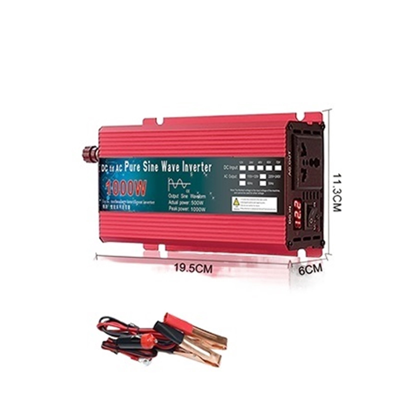 Pure Sine Wave Inverter 12V 24V 220 110 1000W 1600W 2000W 3000W Power ...