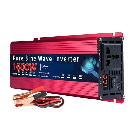 Pure Sine Wave Inverter 12V/24V 220 1600W 3000W DC To AC Power ...