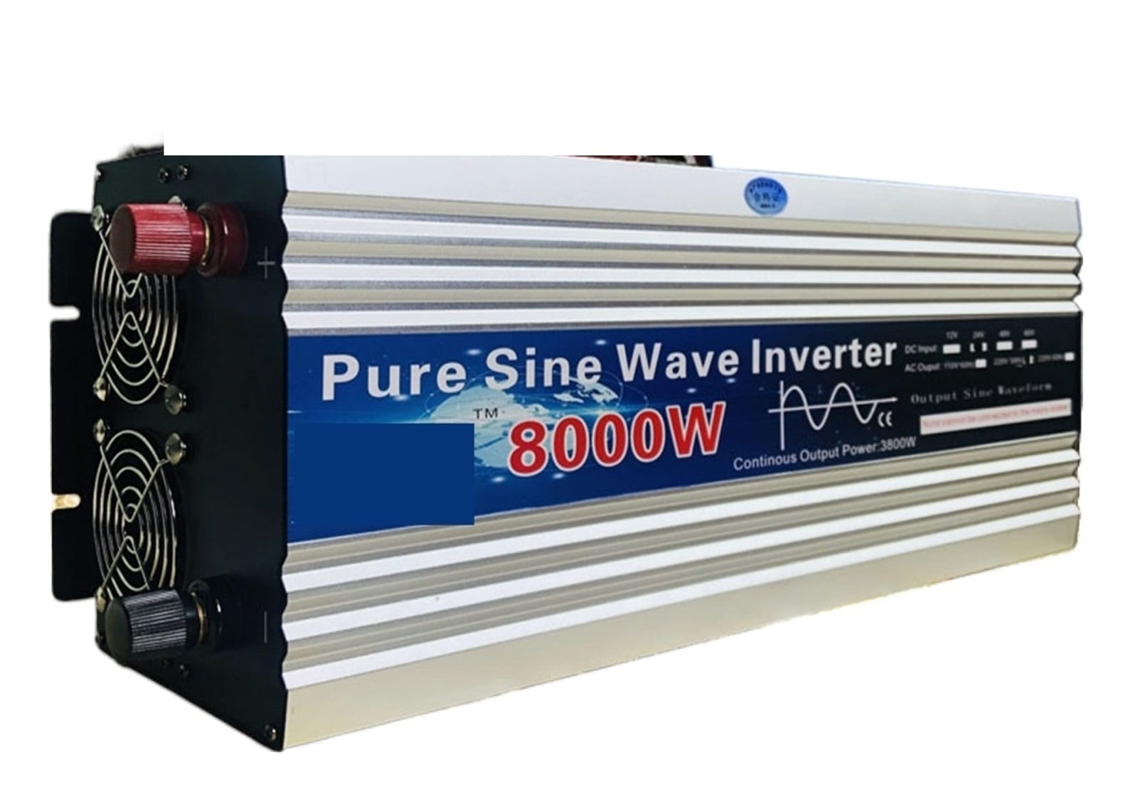Pure Sine Wave Inverter 12V/24V 220 8000W Voltage Transformer Solar Power Inverter DC 12V to AC ...