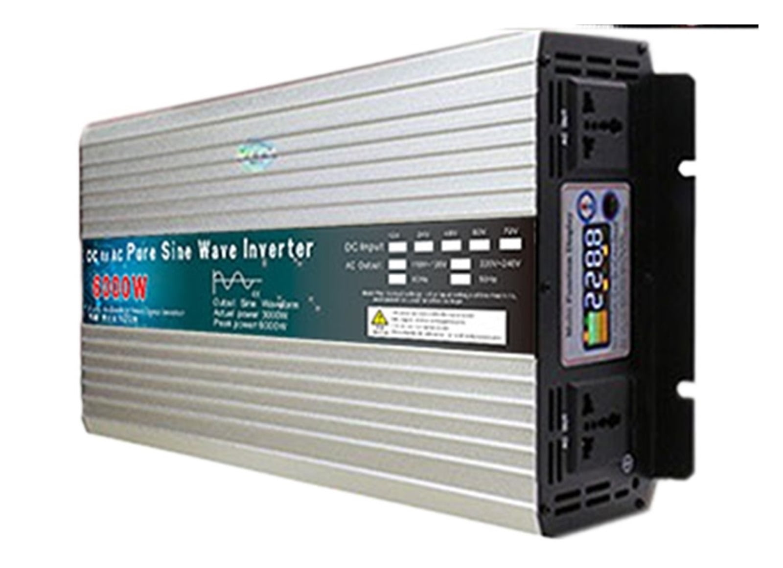 Pure Sine Wave Inverter 12V/24V/48V/60V To 110 220 6000W 8000W Voltage ...