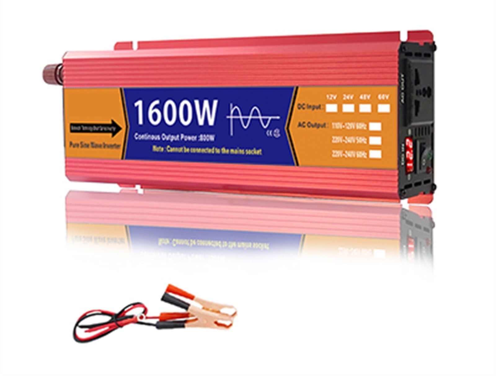 Pure Sine Wave Inverter 12V/24V To AC 1000W/1600W/2200W/3000W Voltage ...