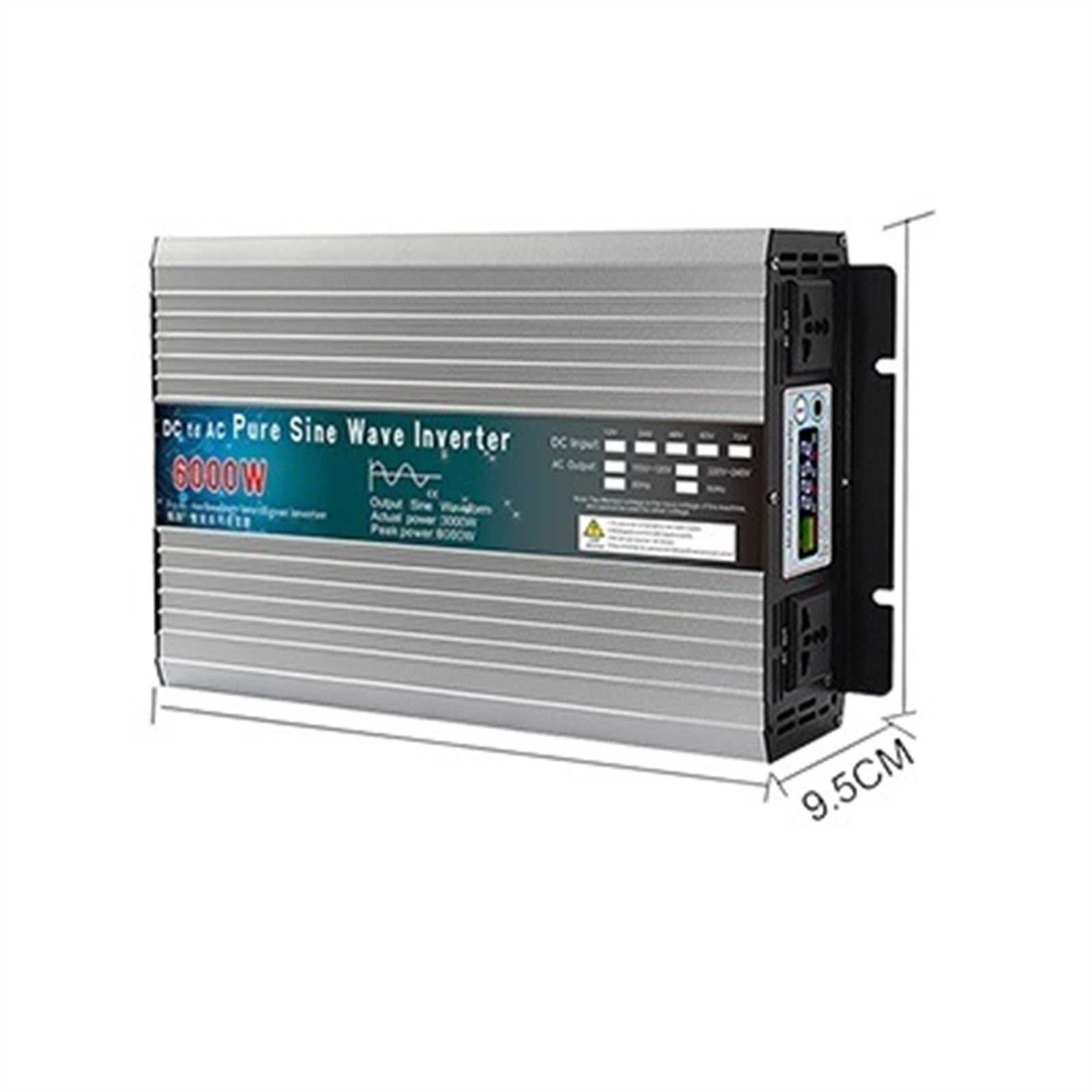 Pure Sine Wave Inverter 12V 24V To AC 110/220 6000W 8000W Voltage ...