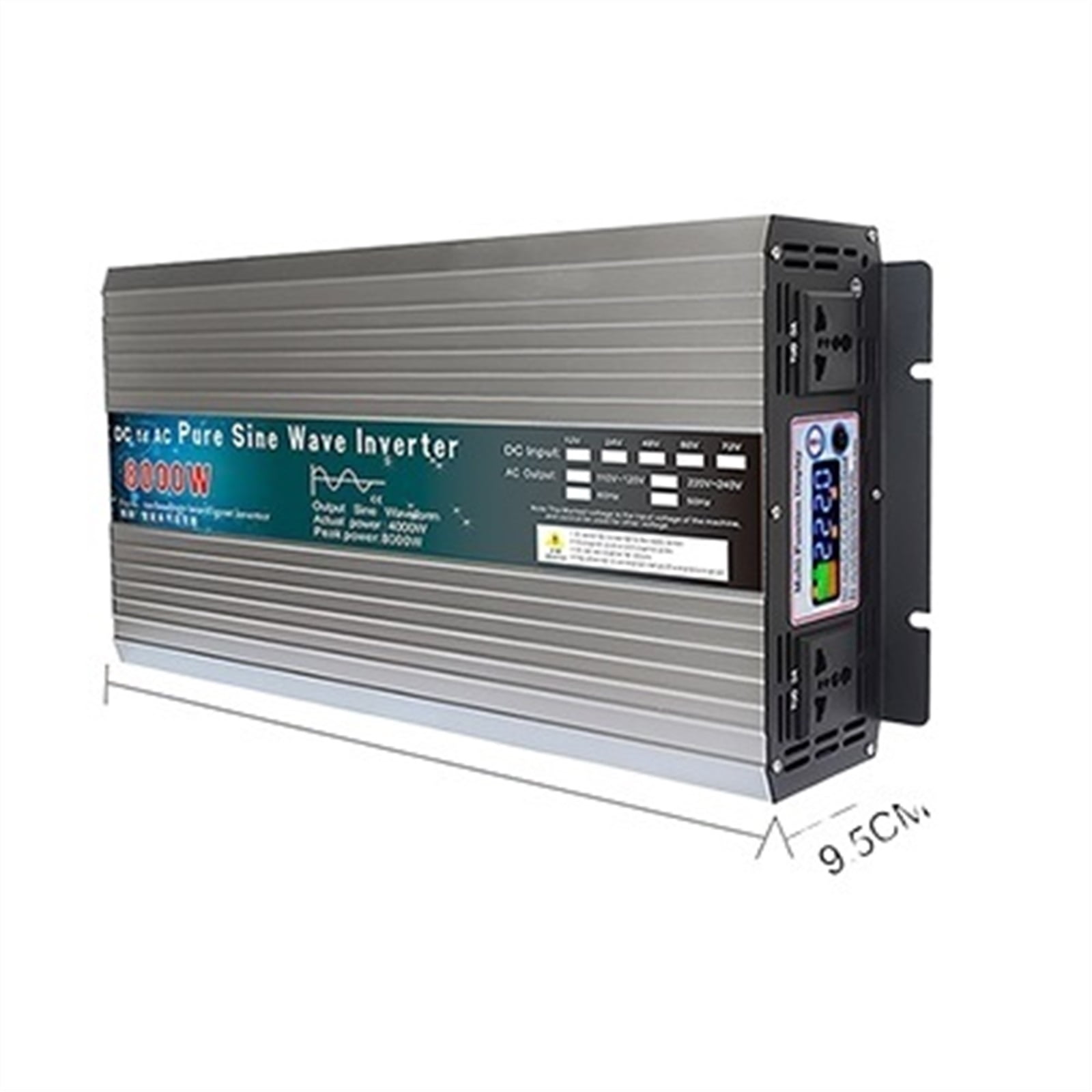 Pure Sine Wave Inverter 12V 24V To AC 110/220 6000W 8000W Voltage ...