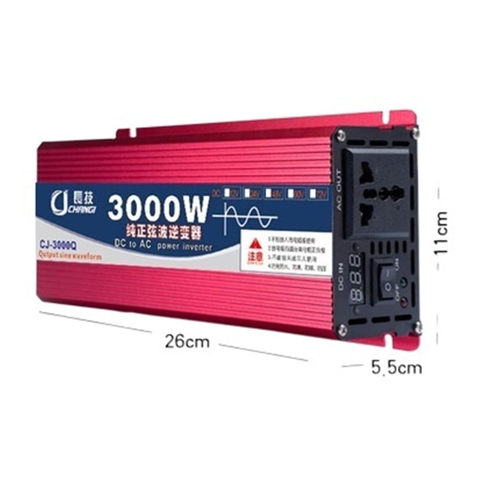 Pure Sine Wave Inverter 1600W 2200W 2600W 3000W 4000W 5000W 6000W 7000w 8000w 12V/24V 48V 60V To ...