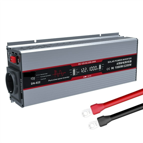 Pure Sine Wave Inverter 2200W DC 12V to AC 220 230 Power Inverter ...
