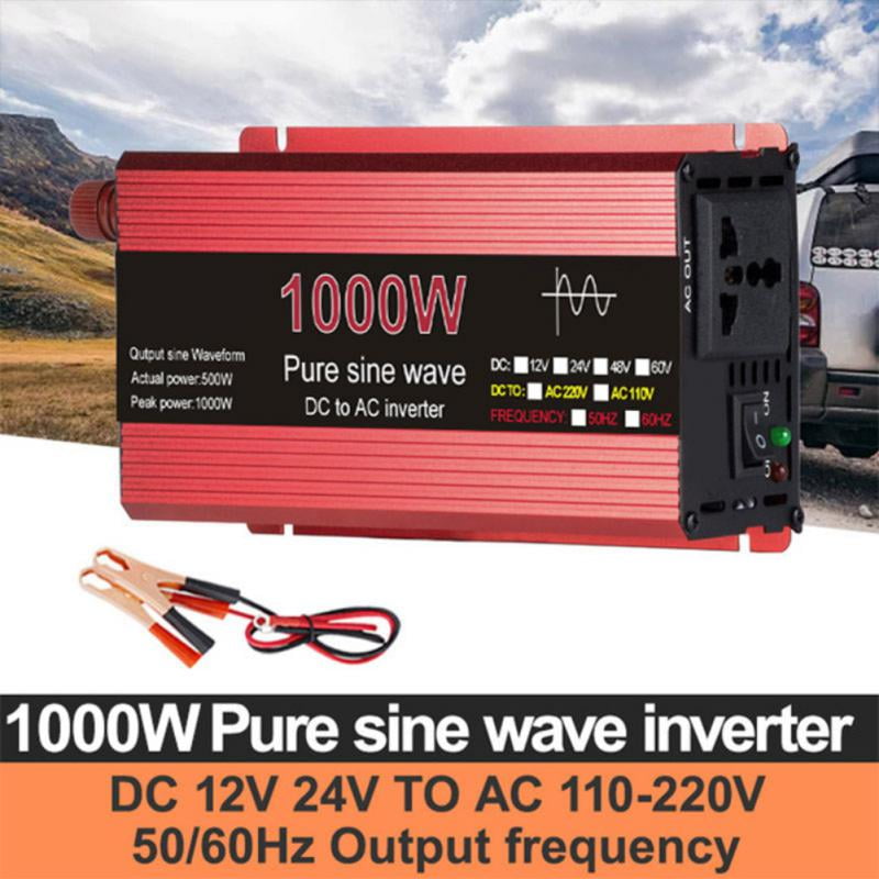 Pure Sine Wave Inverter 3000W 2200W 1600W 1000W Voltage DC 12V 24V To AC 110V 220V Transformer ...