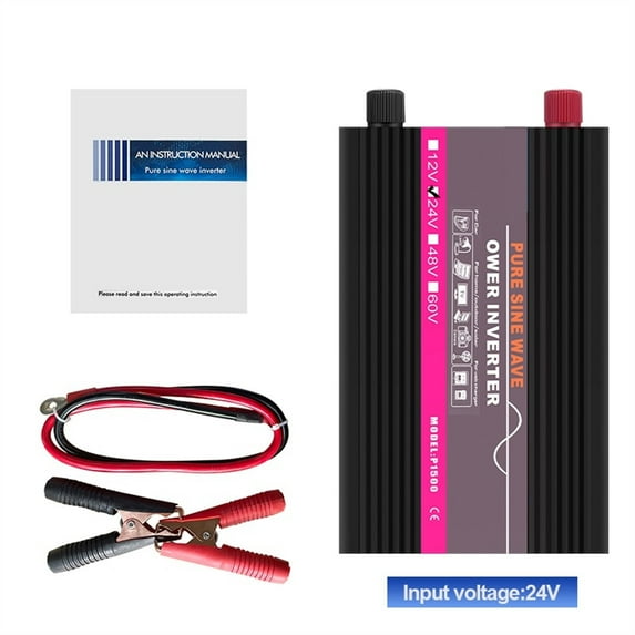 Pure Sine Wave Inverter 3000W DC 12V/24V AC 220 50Hz Power Inverter ...