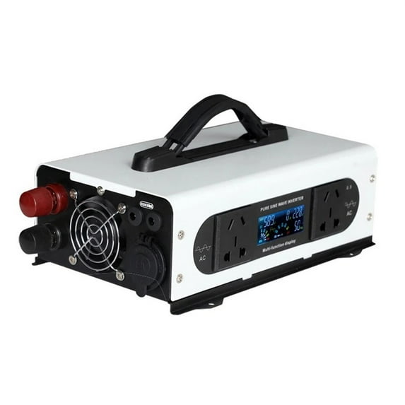 Pure Sine Wave Inverter 3500W 1500W Portable Power Bank DC 12V 24V 48V ...