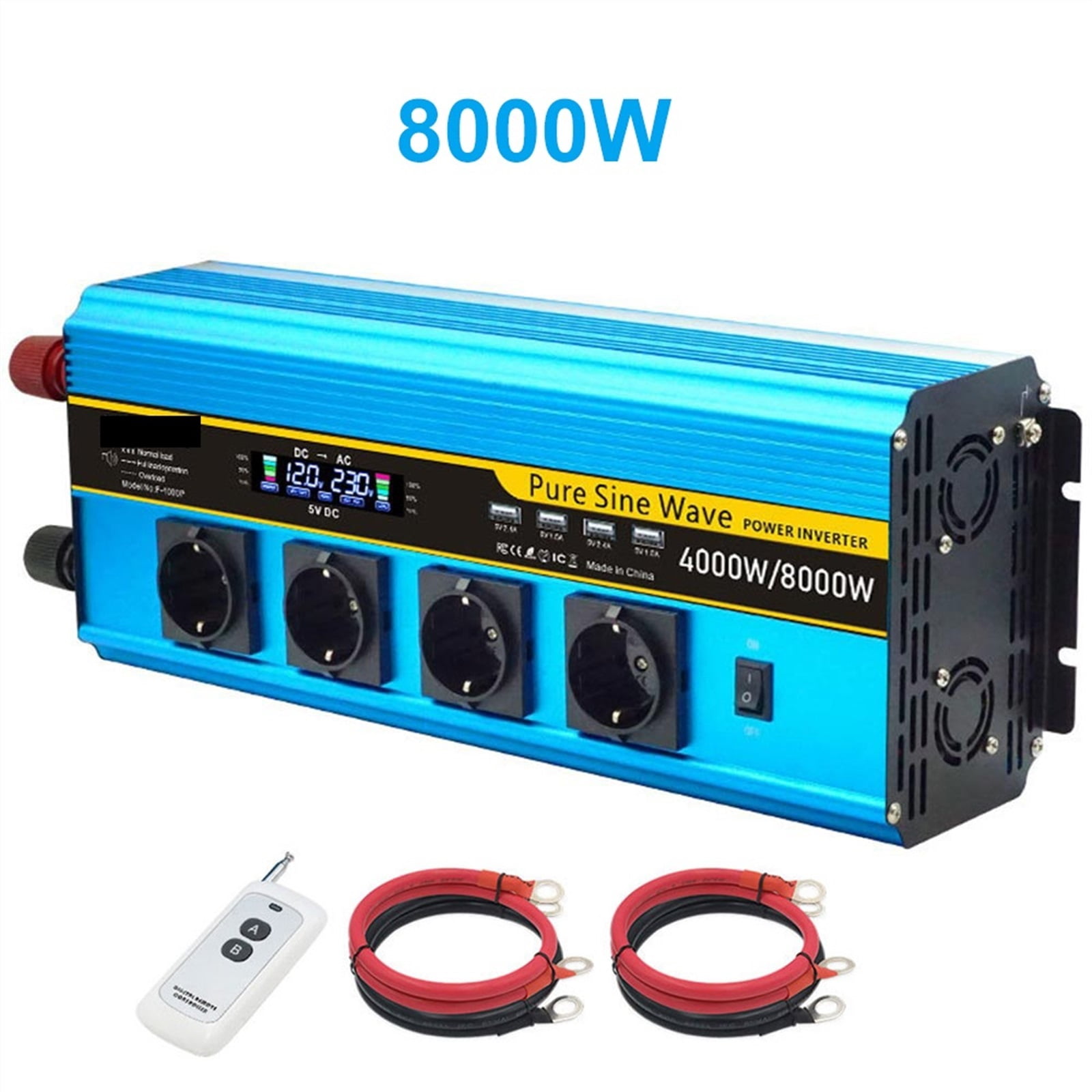 Pure Sine Wave Inverter 4000W/8000W Inverter 12V 230 12v To 220 ...