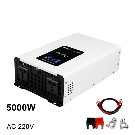 Pure Sine Wave Inverter 5000W DC 24V/48V/60V To AC 220 Power Solar Car ...