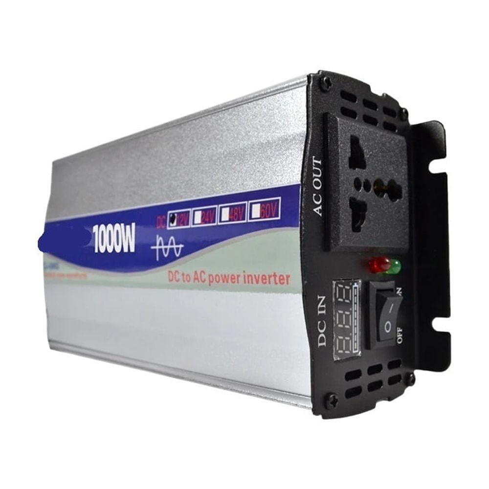 Pure Sine Wave Inverter AC to DC Power 500W 1000W Solar Car Inverters ...