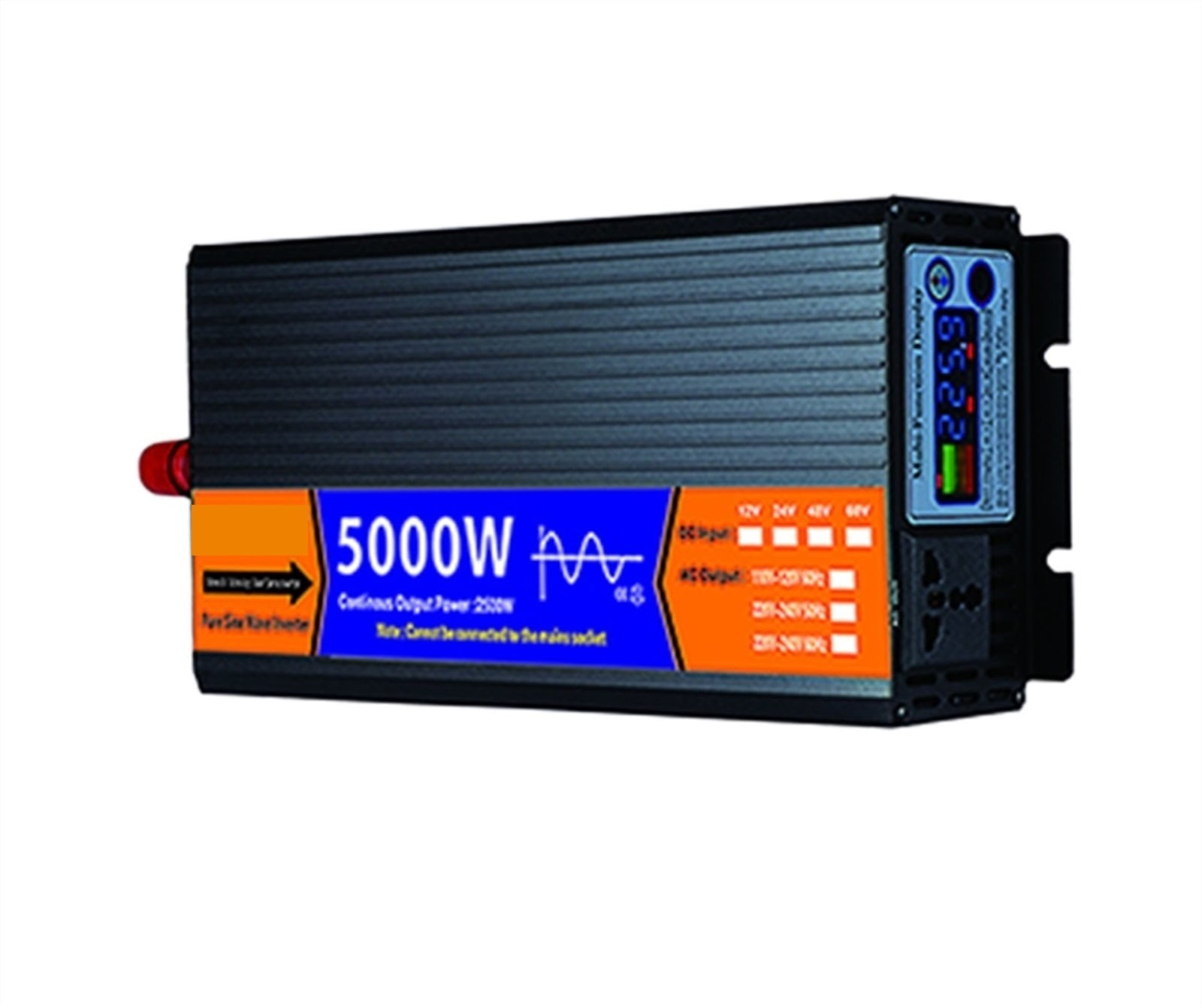 Pure Sine Wave Inverter DC 12V / 24V / 48V / 60V To AC 2000W 3000W ...