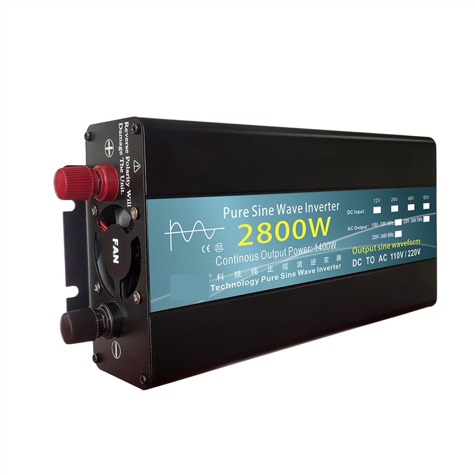 Pure Sine Wave Inverter DC 12v/24v To AC 1000W 1600W 3000W Power ...
