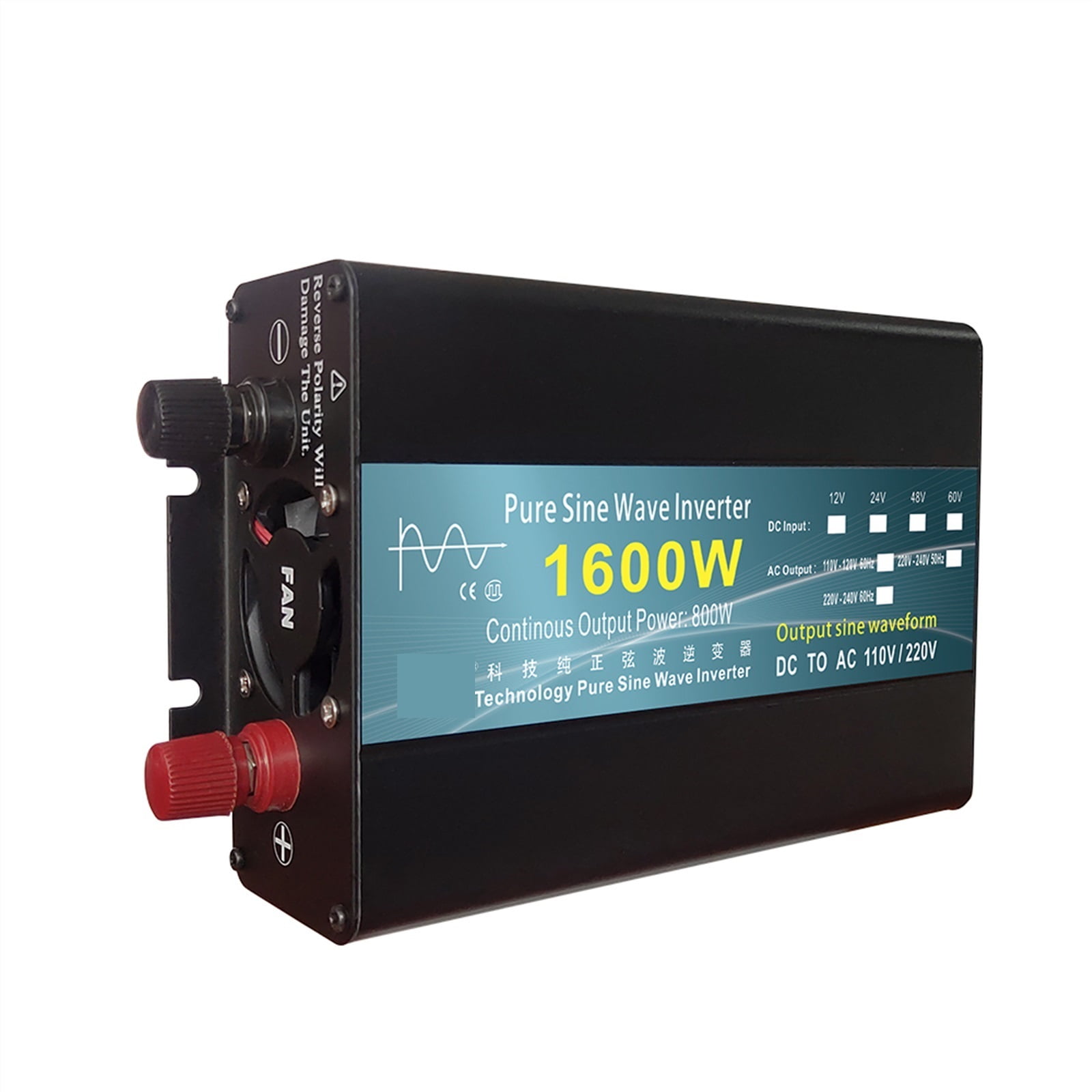 Pure Sine Wave Inverter DC 12v/24v To AC 1000W 1600W 3000W Power ...